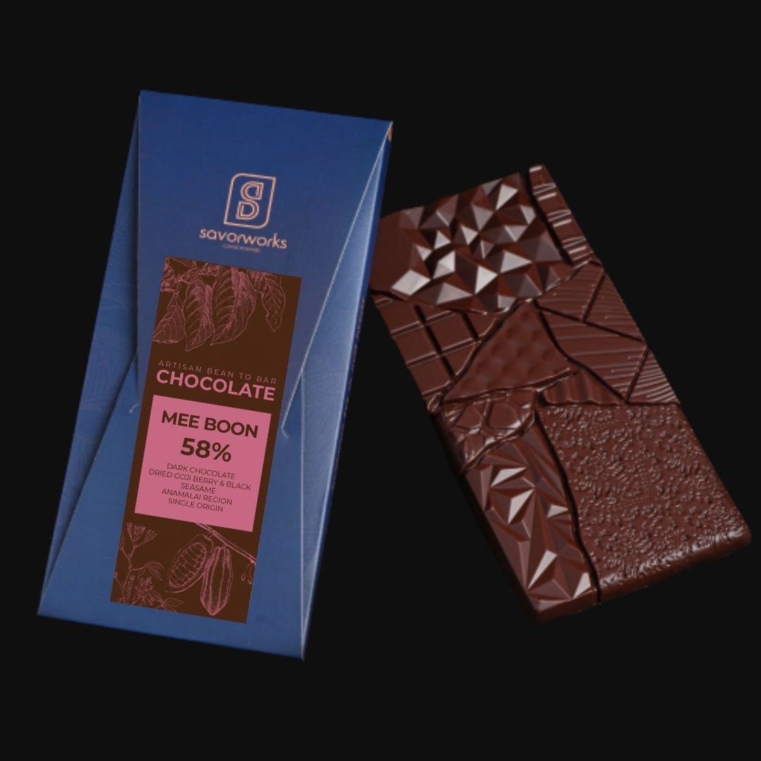 Mee Boon-58% Dark – Savorworks Coffee Chocolate